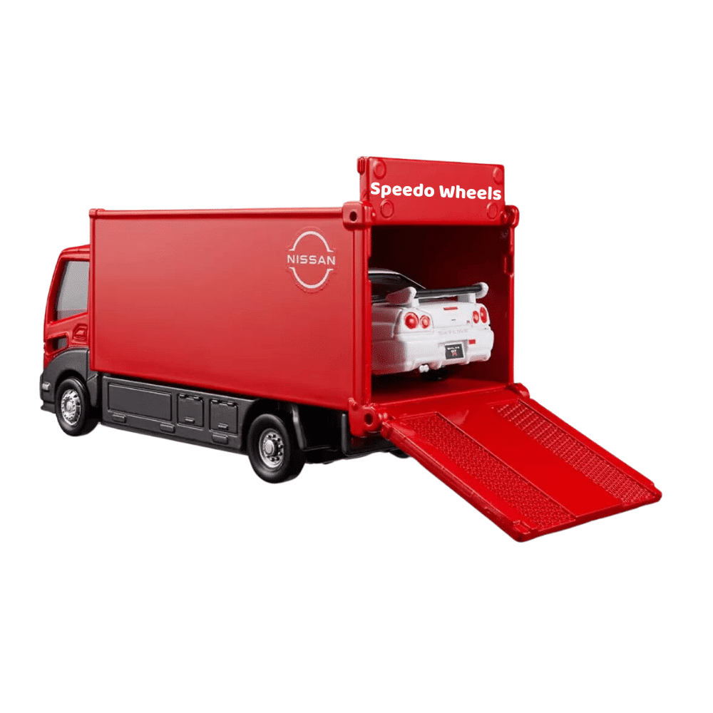 Transporter Nissan Skyline GT-R V SpecII Nur | Tomica Premium - Speedo ...