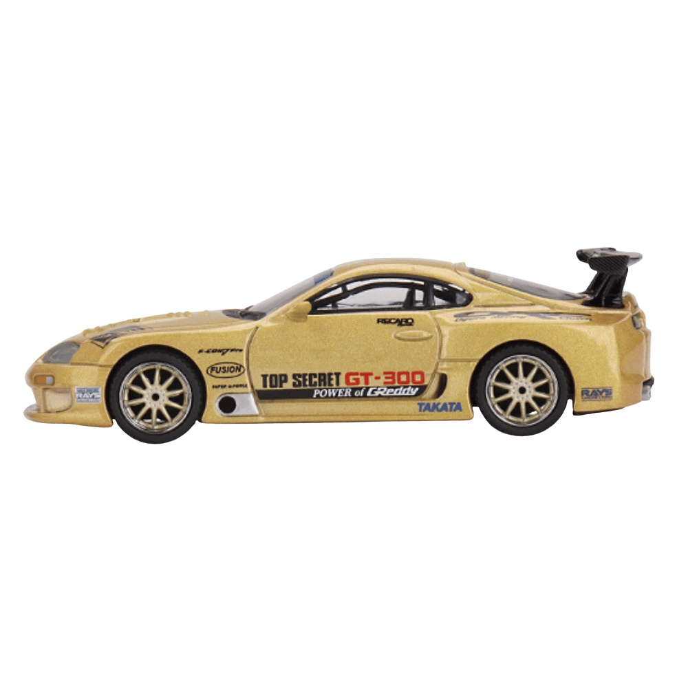 Toyota Supra (A80) Top Secret GT-300 Gold - MiniGT #961 - Speedo Wheels