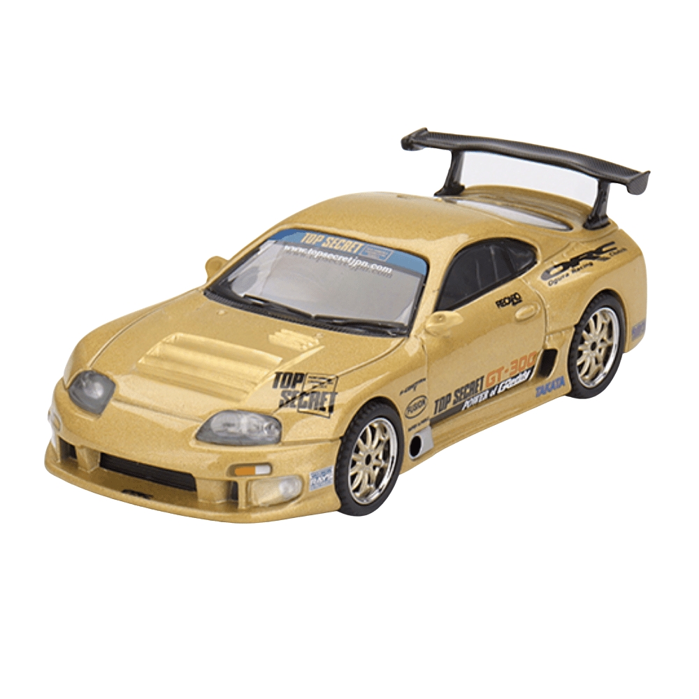 Toyota Supra (A80) Top Secret GT-300 Gold - MiniGT #961 - Speedo Wheels