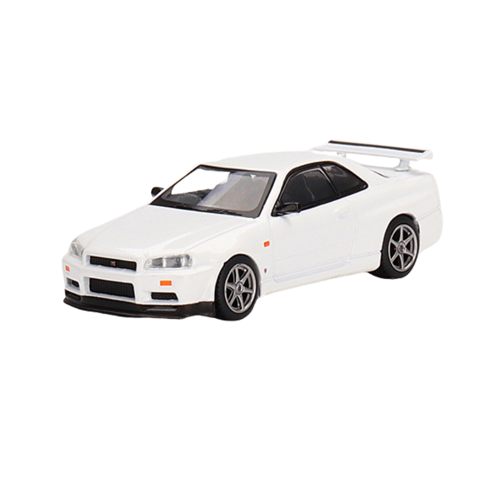 Nissan Skyline GT-R (R34) V-Spec N1 White - Mini GT #397 (Opened ...