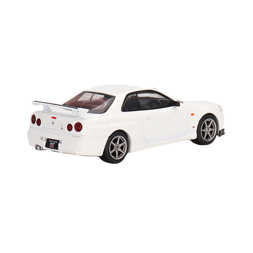 Nissan Skyline GT-R (R34) V-Spec N1 White - Mini GT #397 (Opened ...