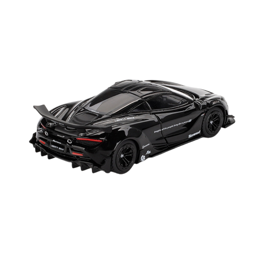 McLaren 720S LB★Works Black – Mini GT #777 (Opened) - Speedo Wheels