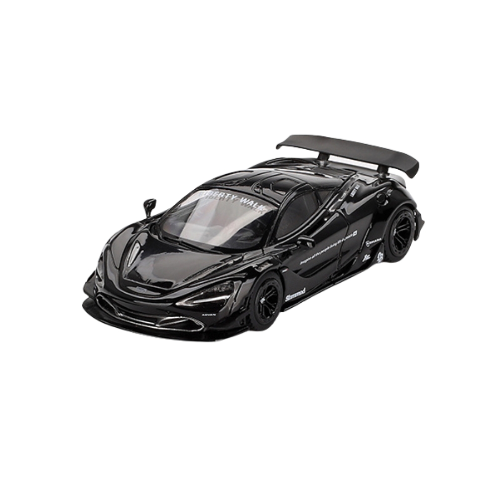 McLaren 720S LB★Works Black – Mini GT #777 (Opened) - Speedo Wheels