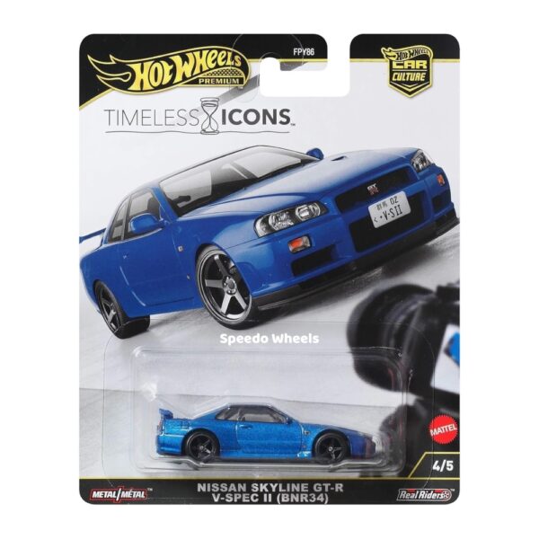 Nissan Skyline GT-R V-Spec II R34 - Timeless Icons - Hot Wheels Car ...